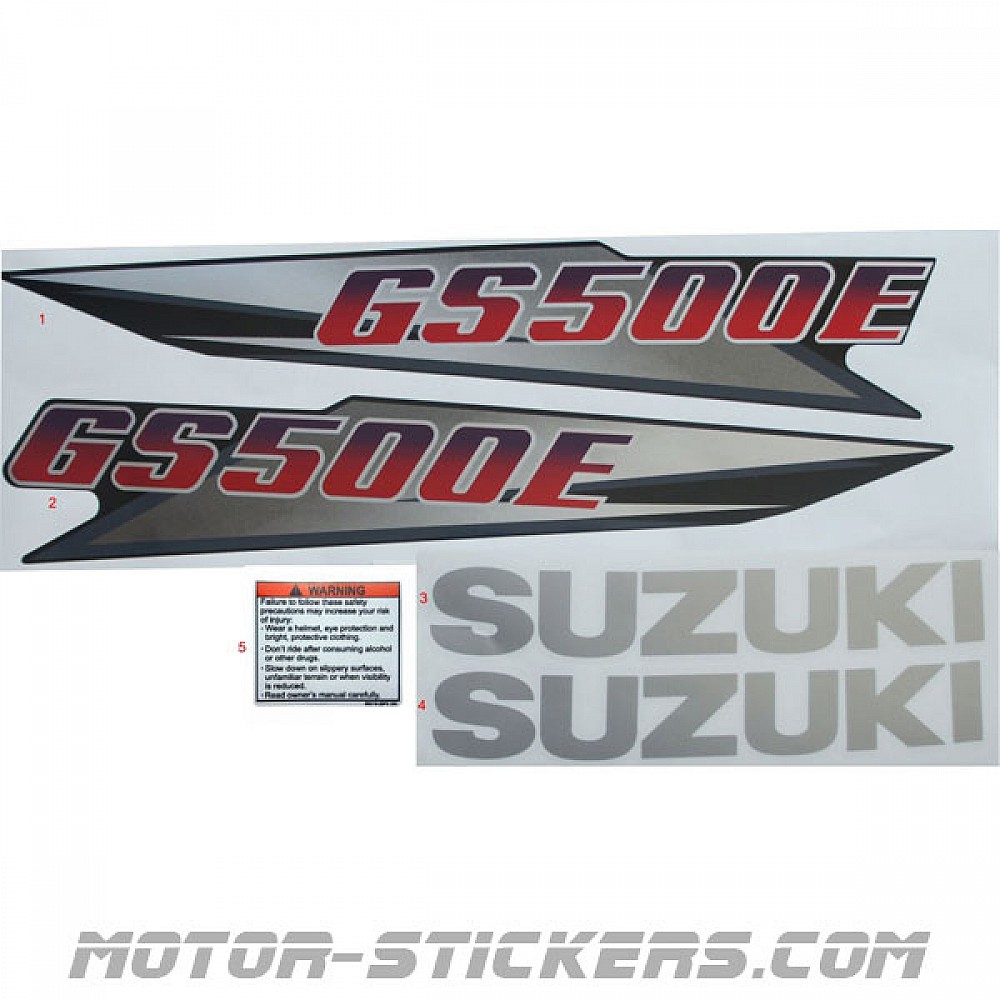 Suzuki GS 500E 1997 Aufkleber