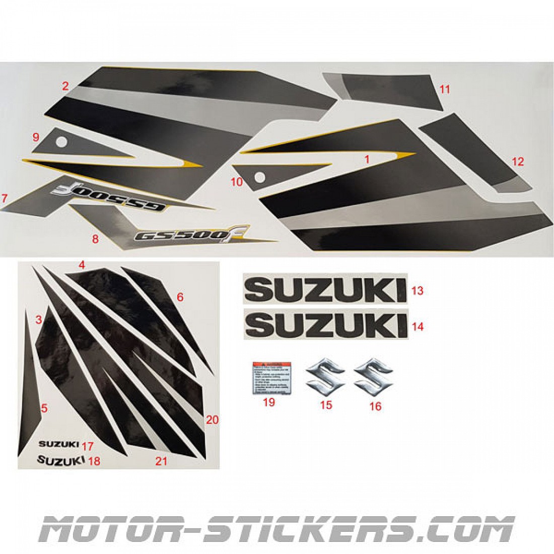 Suzuki GS 500F 2004 Aufkleber