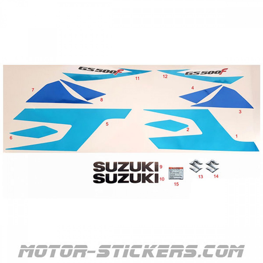 Suzuki GS 500F 2005 stickers