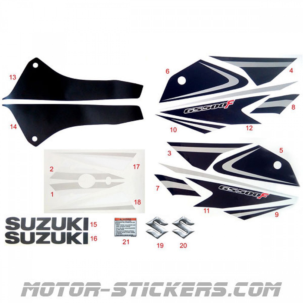 Suzuki GS 500F 2006 pegatinas
