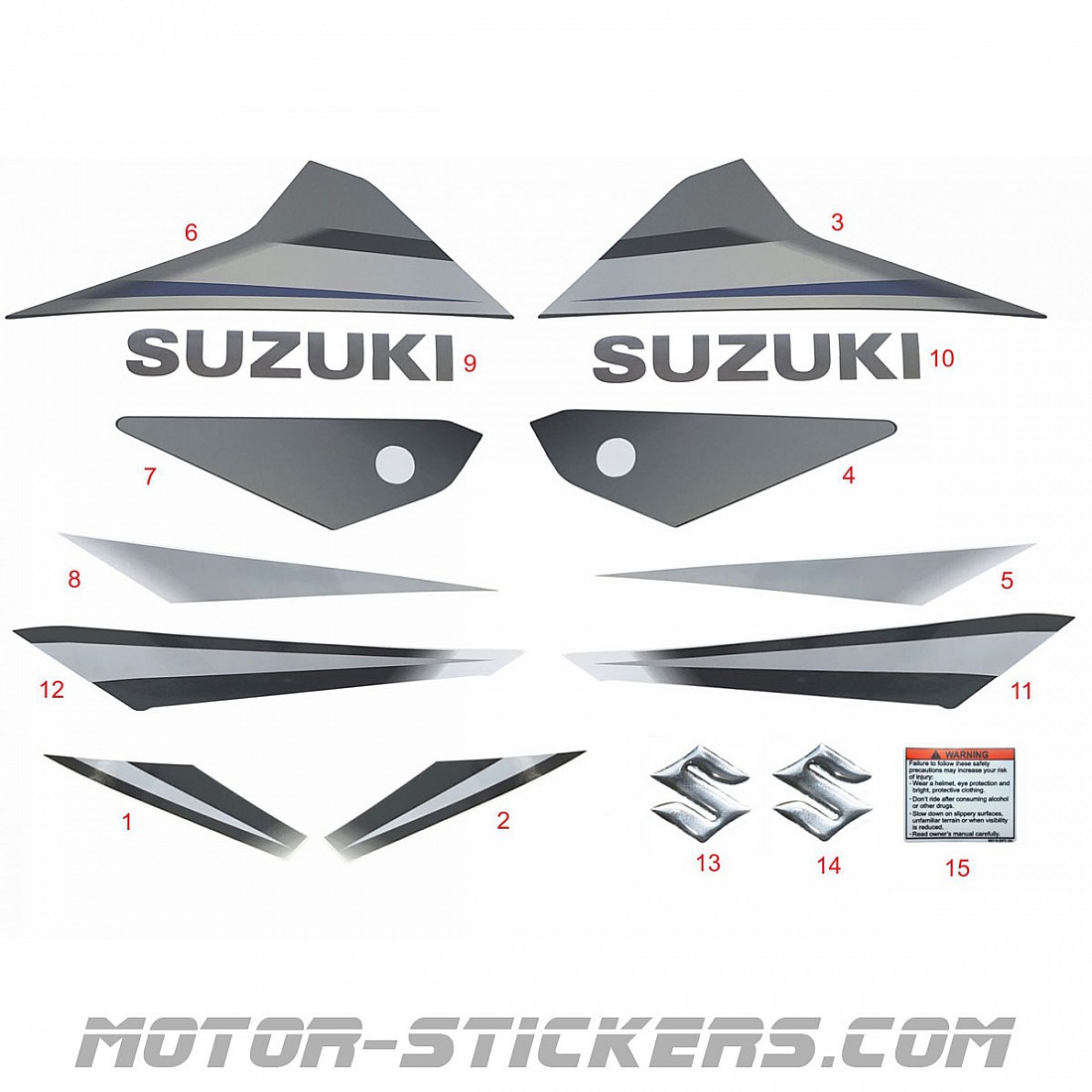Suzuki GS 500F 2007 decals
