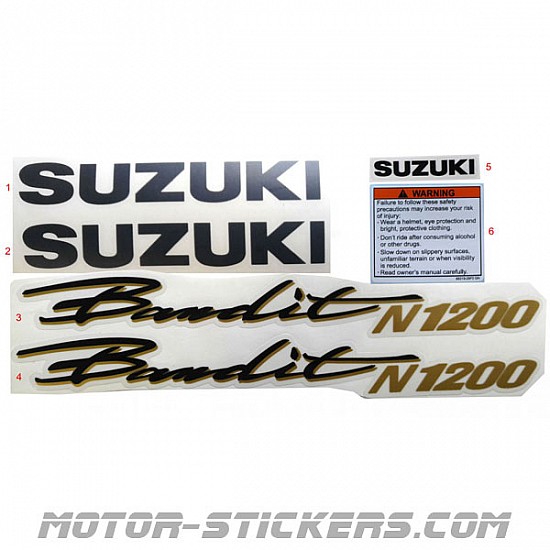 Suzuki GSF 1200N Bandit '95-2000 decals