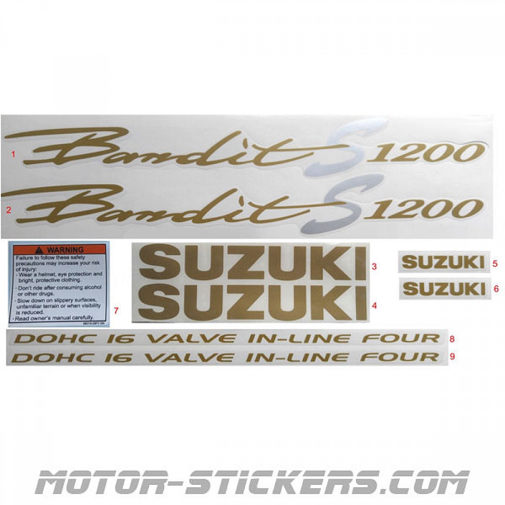 Suzuki GSF 1200S Bandit '95-2000 decals