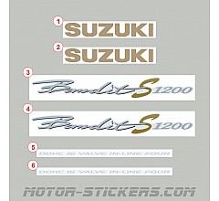 Suzuki GSF 1200S Bandit 1995-2000 decals