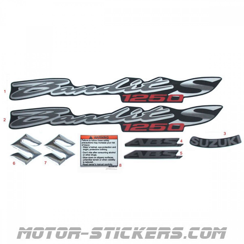 Suzuki GSF 1250S Bandit 2007 decals