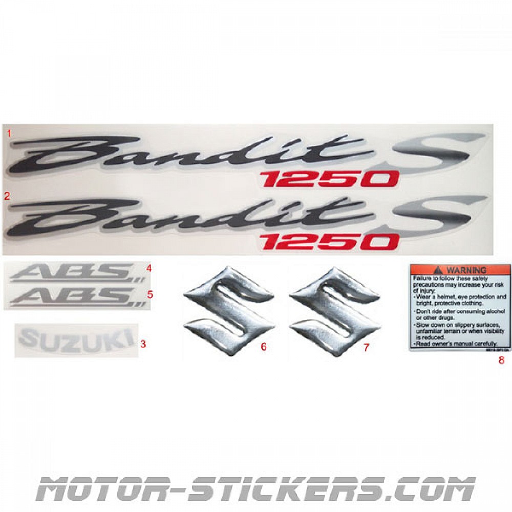 Suzuki GSF 1250S Bandit 2007 decals