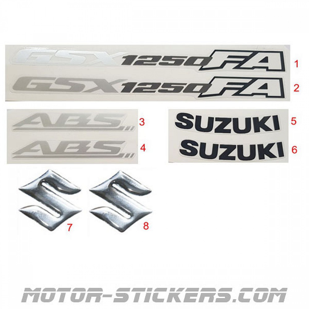 Suzuki GSX 1250FA '10-2016 decals