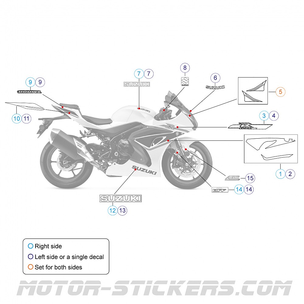 Suzuki GSX-R 1000R 2023 decals