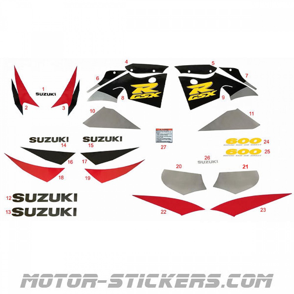 Suzuki GSX-R 600 1997 decals