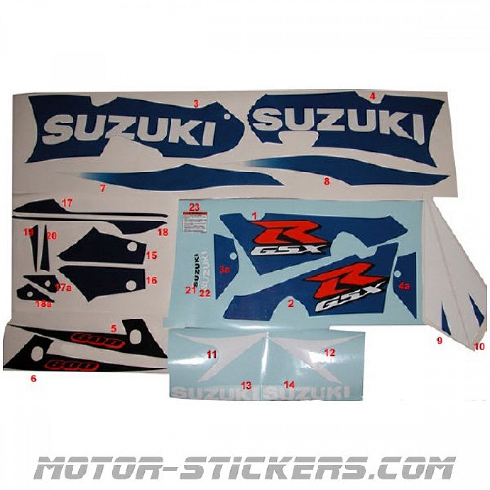 Suzuki GSX-R 600 2003 decals