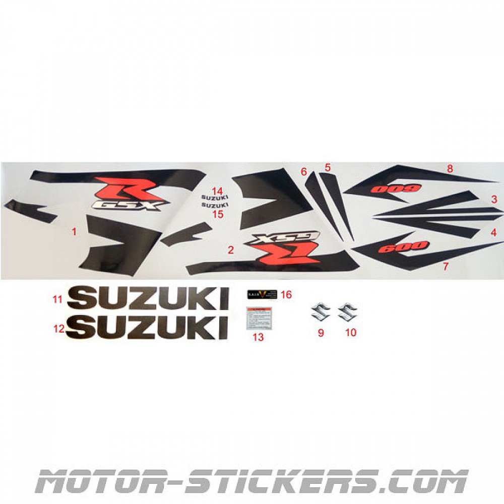 Suzuki GSX-R 600 2004 pegatinas