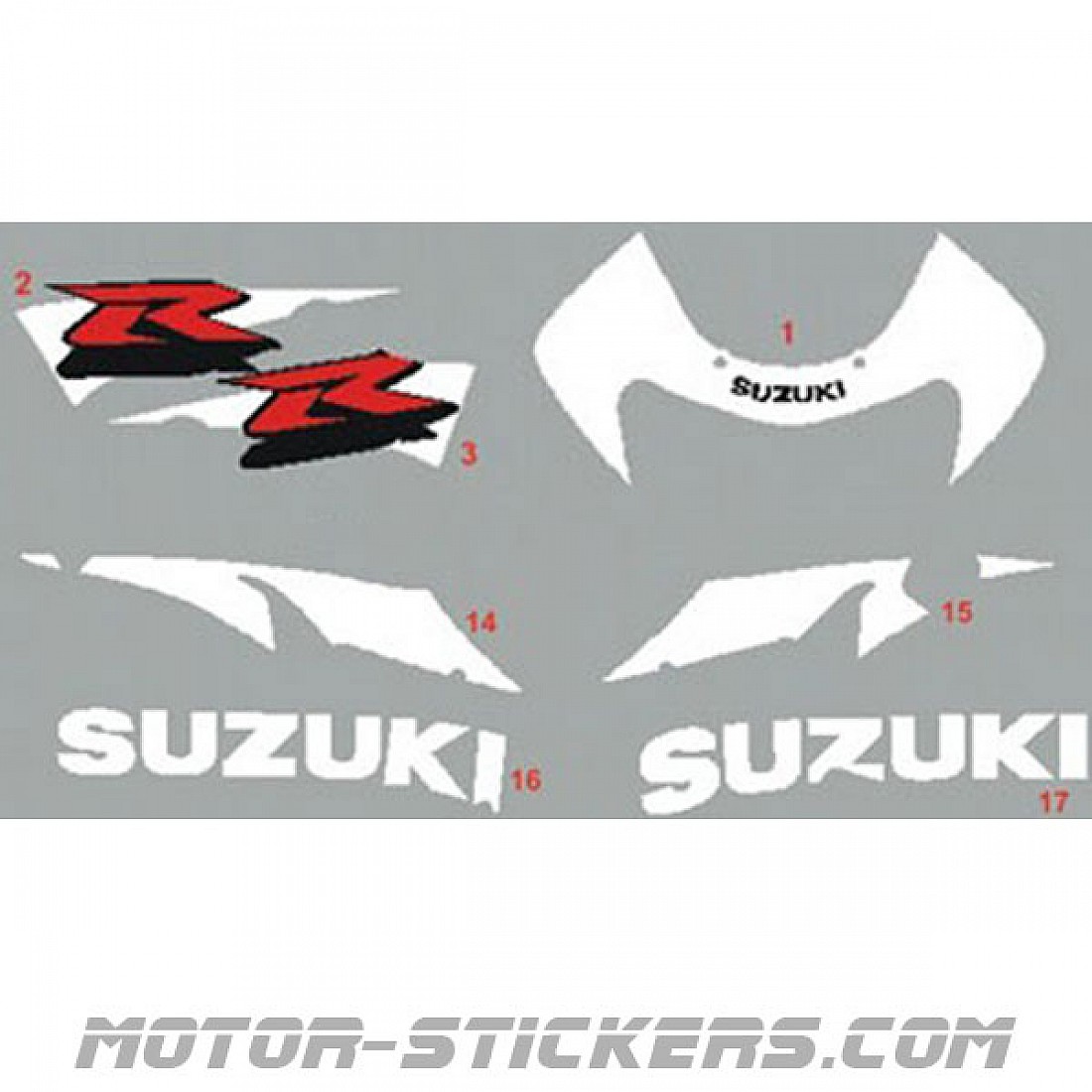 Suzuki GSX-R 750 2002 decals