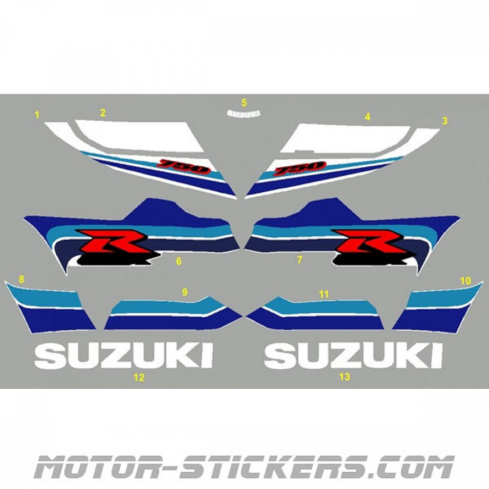 Suzuki GSX-R 750 2005 decals