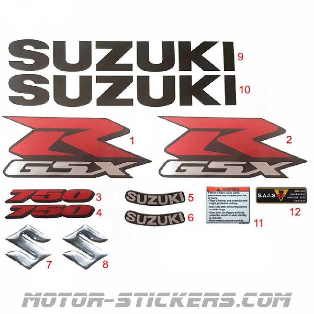 Suzuki GSX-R 750 2006 decals