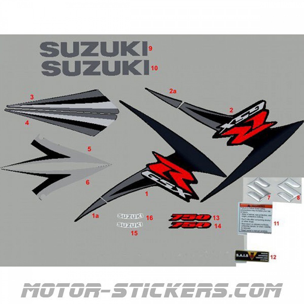 Suzuki GSX-R 750 2007 decals