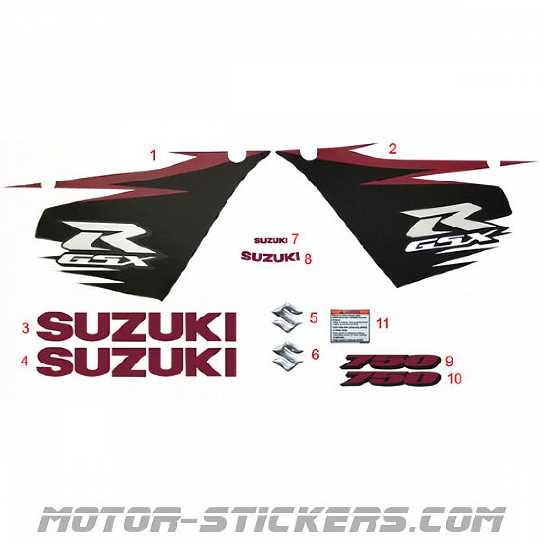 Suzuki GSX-R 750 2013 decals