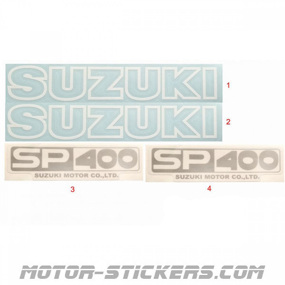 Suzuki SP 400 1980 decals