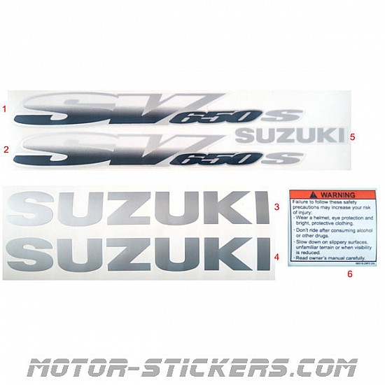 Suzuki SV 650S '99-2001 decals