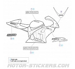 Suzuki TL 1000R 1999 decals
