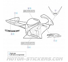 Suzuki TL 1000R 2000 decals