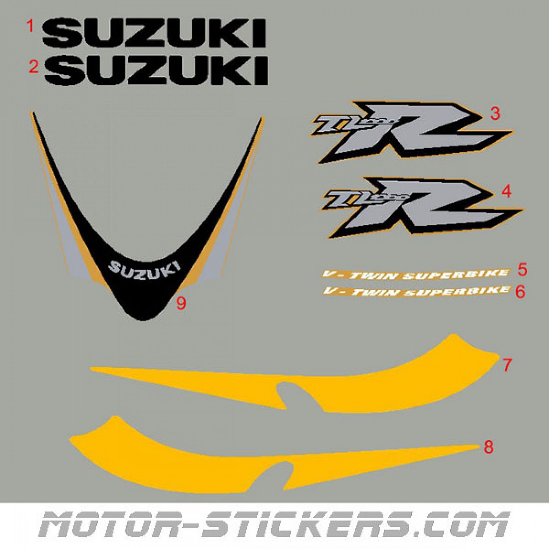 Suzuki TL 1000R 2000 decals