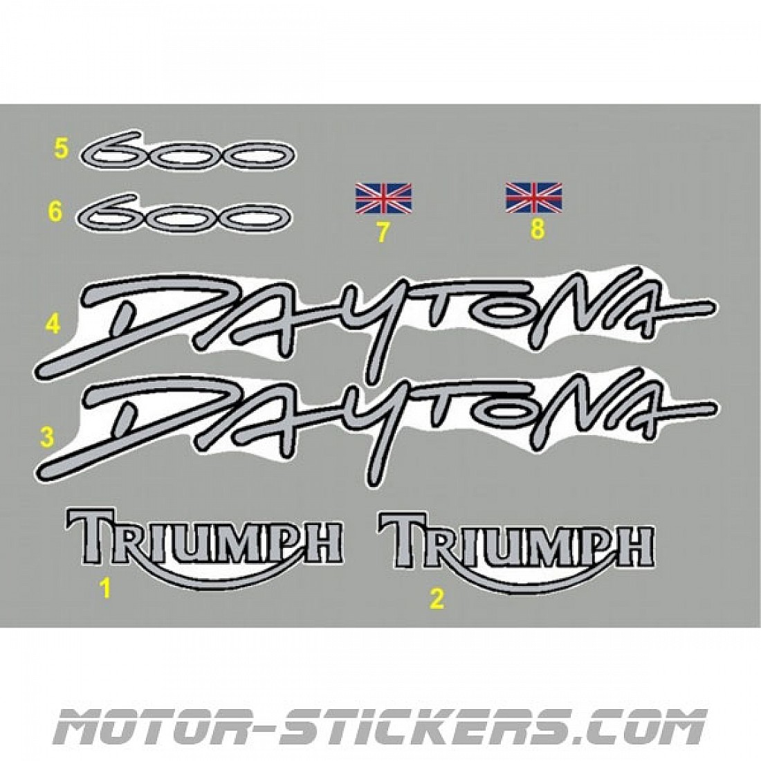Triumph Daytona 600 '03-2005 decals