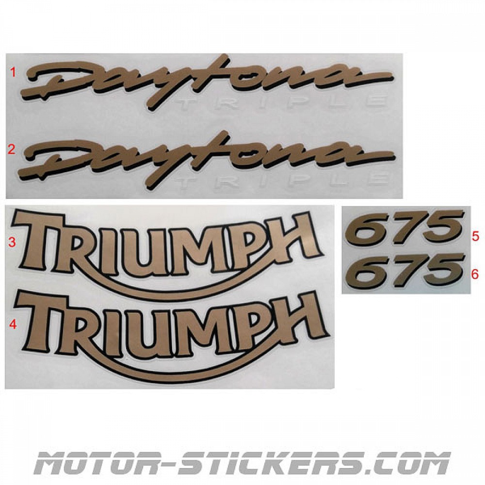 Triumph Daytona 675 '06-2007 decals