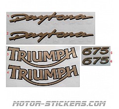 Triumph Daytona 675 '06-2007 decals