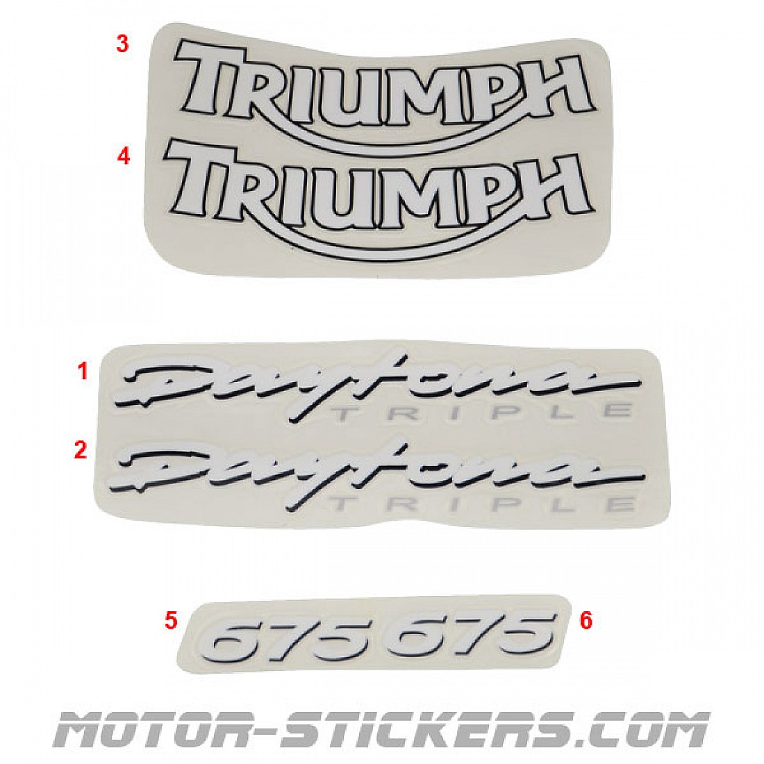 Triumph Daytona 675 '06-2007 decals
