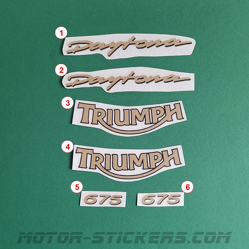 Triumph Daytona 675 '06-2007 decals