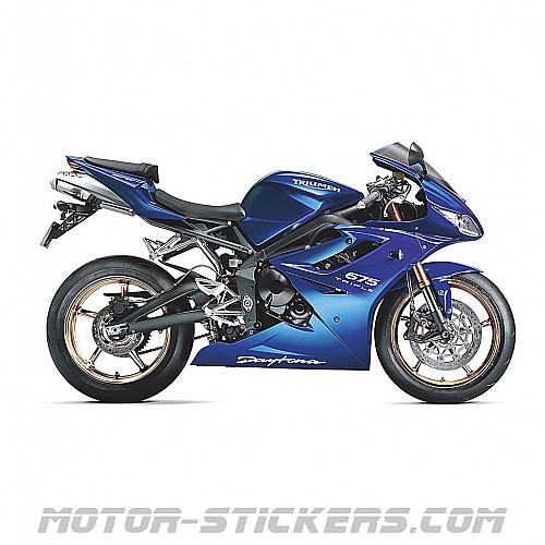 Triumph Daytona 675 2011 decals