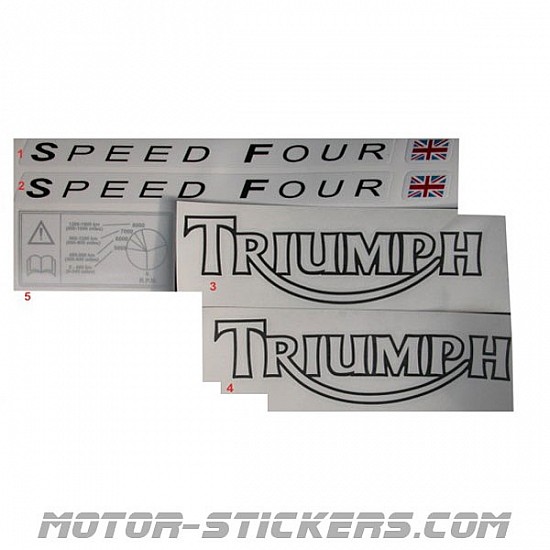 Triumph Speed Four 03-2006 decals