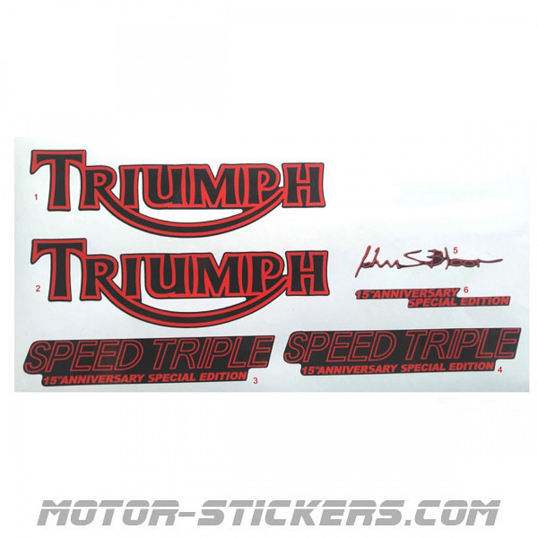 Triumph Speed Triple '06-2010 decals