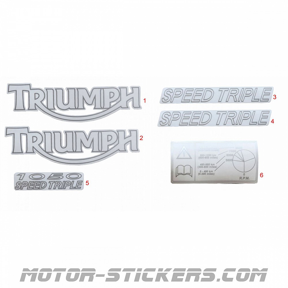 Triumph Speed Triple '06-2010 decals