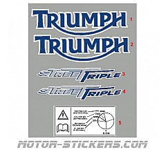 Triumph Street Triple '08-2011 decals