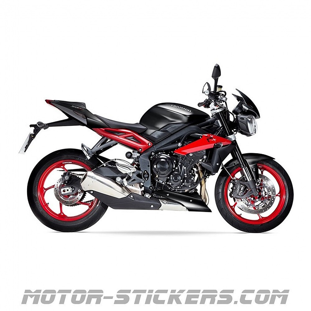 Triumph Street Triple 675 RX 2016 decals