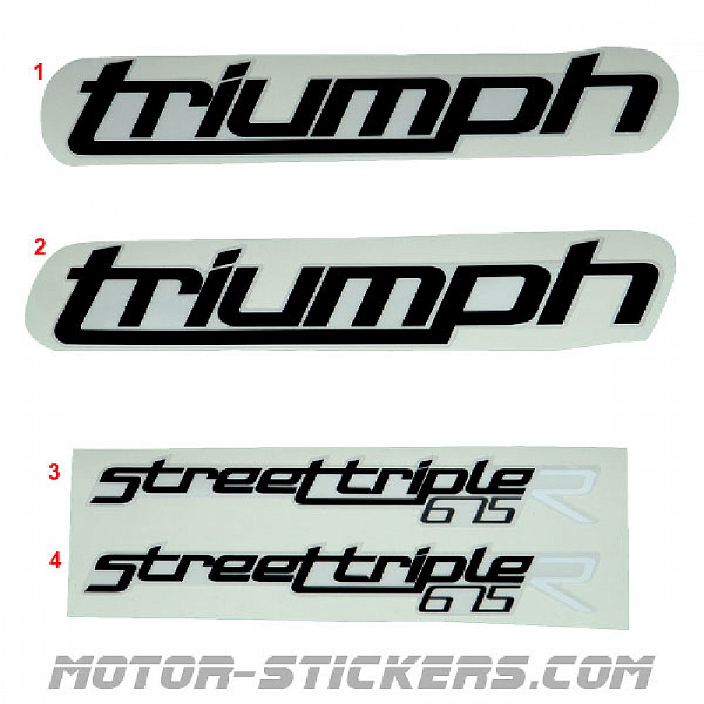 Triumph Street Triple R 2012 decals