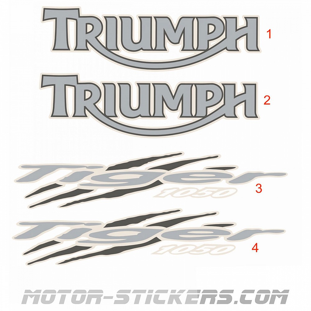 Triumph Tiger 1050 '07-2010 decals