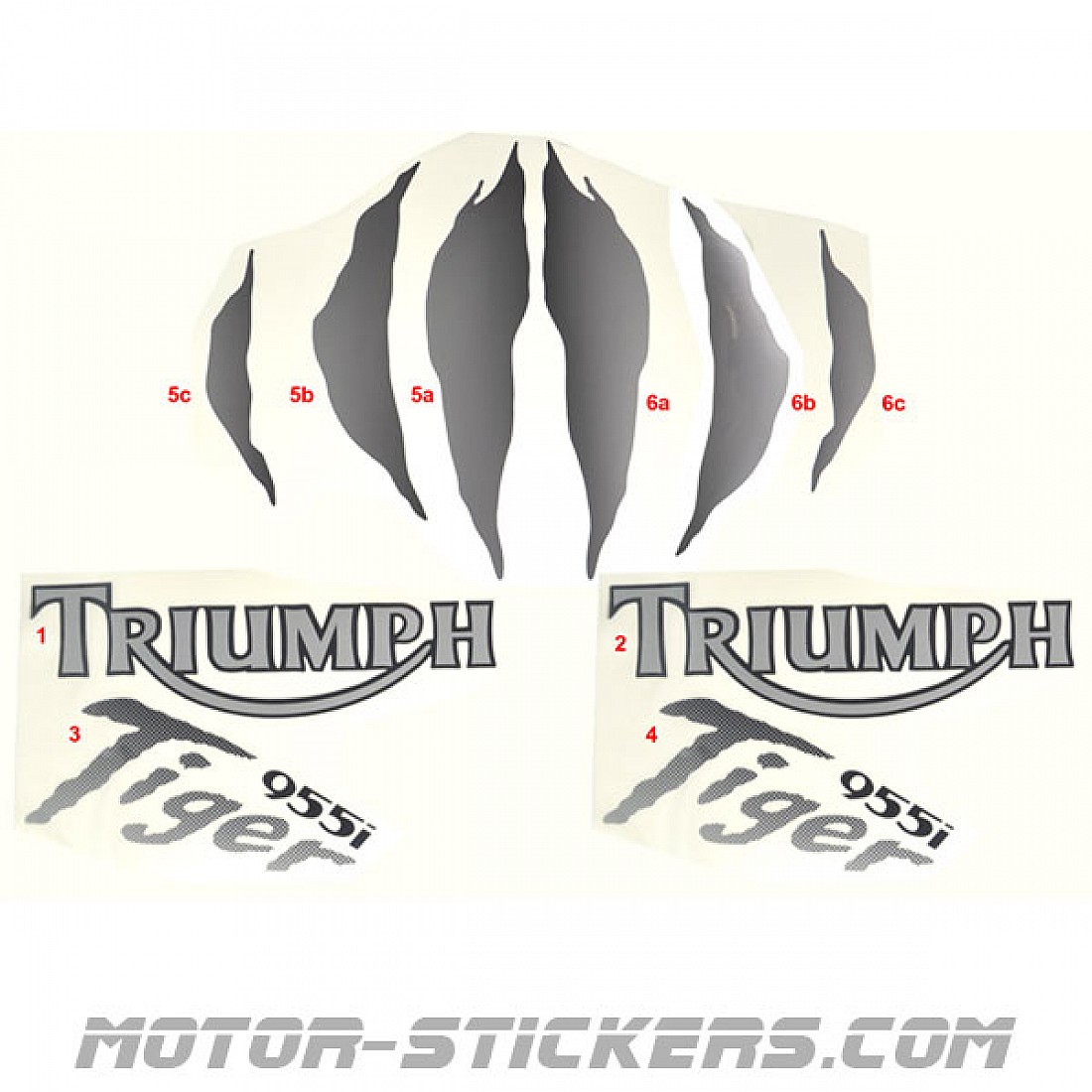 Triumph Tiger 955i '05-2006 decals