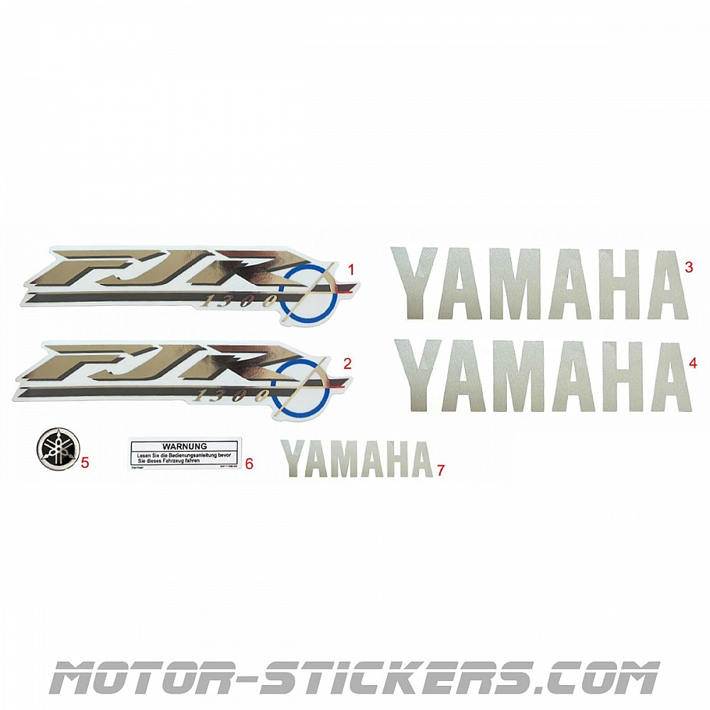 Yamaha FJR 1300 '01-2002 stickers