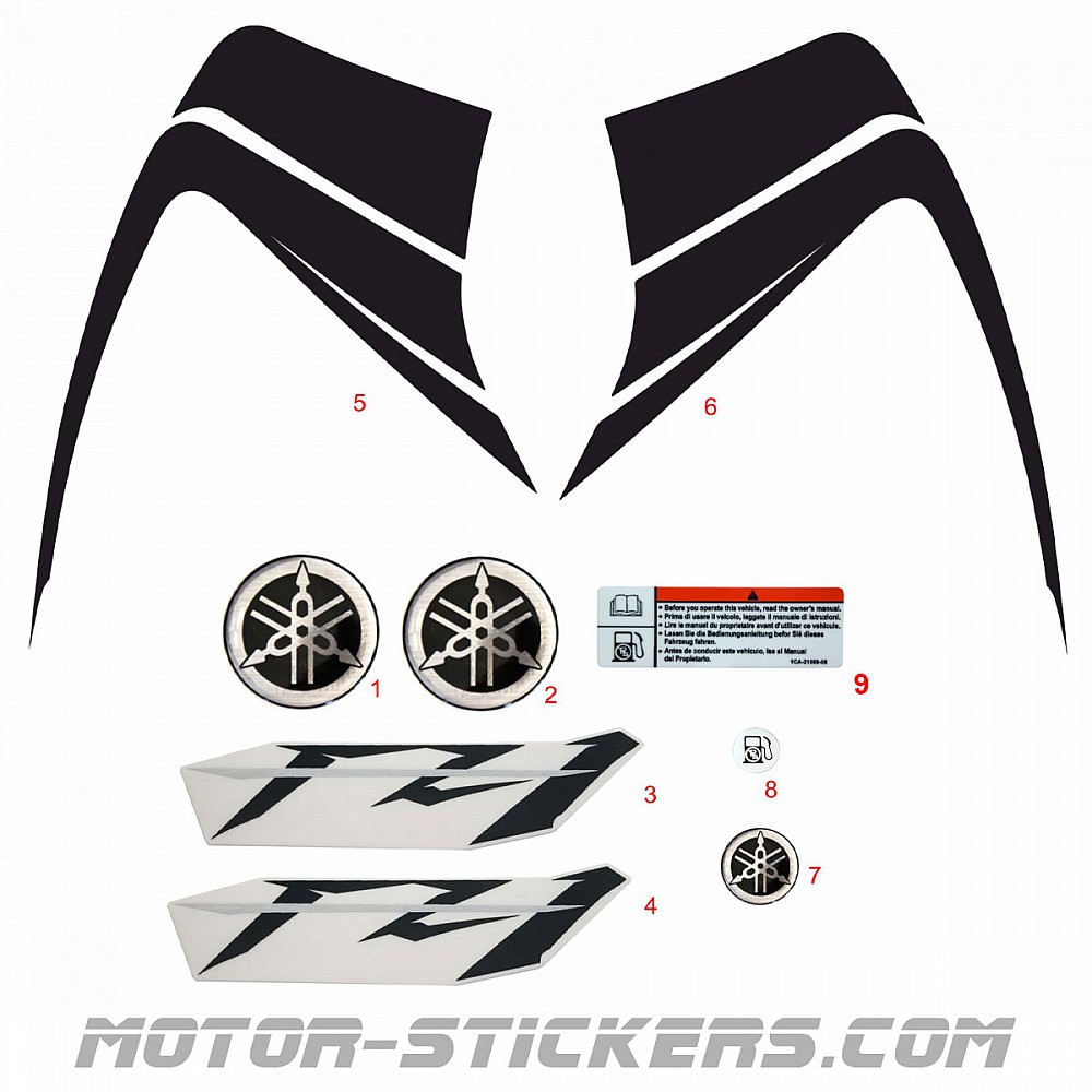 Yamaha FZ1 N '06-2009 decals