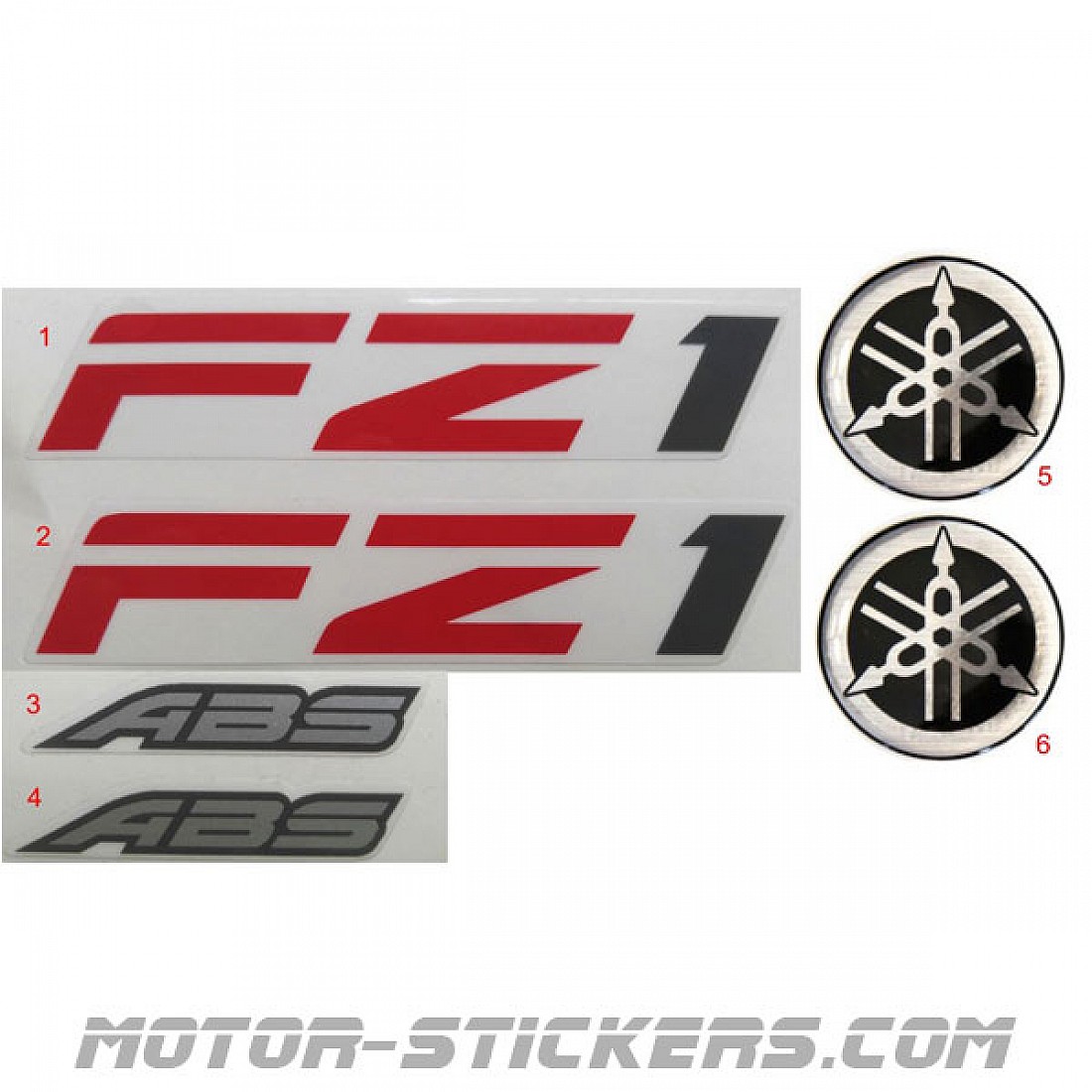 Yamaha FZ1 N 2010 decals