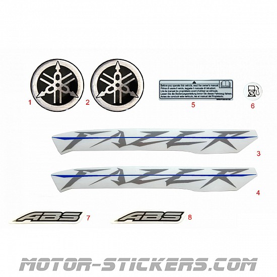 Yamaha FZ1 S Fazer '06-2009 decals