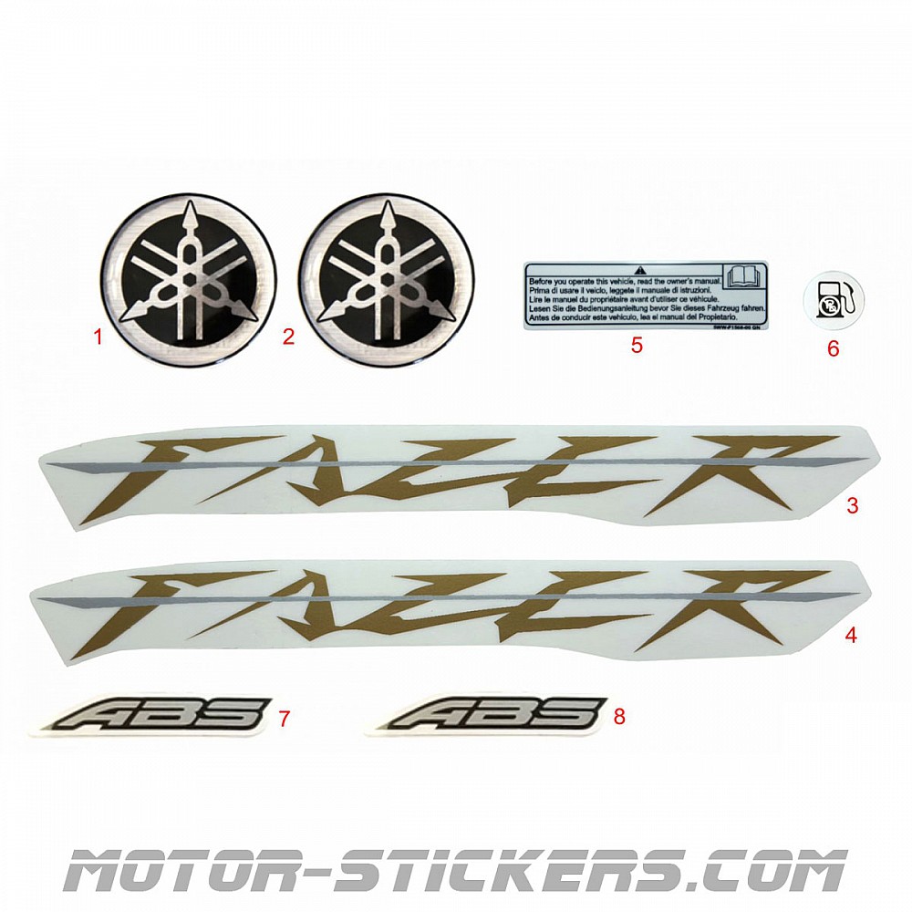 Yamaha FZ1 S Fazer '06-2009 stickers