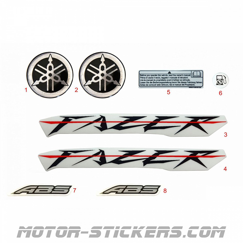 Yamaha FZ1 S Fazer '06-2009 decals