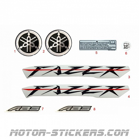 Yamaha FZ1 S Fazer '06-2009 decals