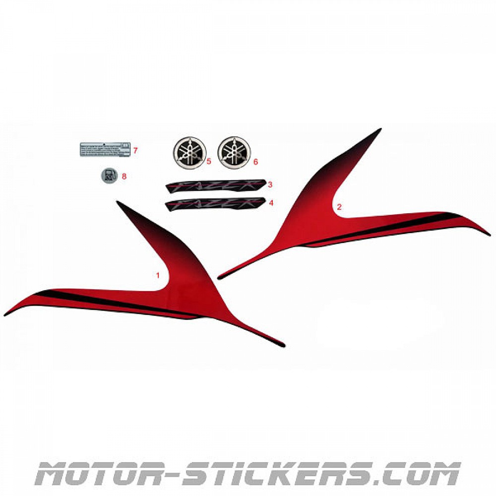 Yamaha FZ1 S Fazer '06-2009 decals