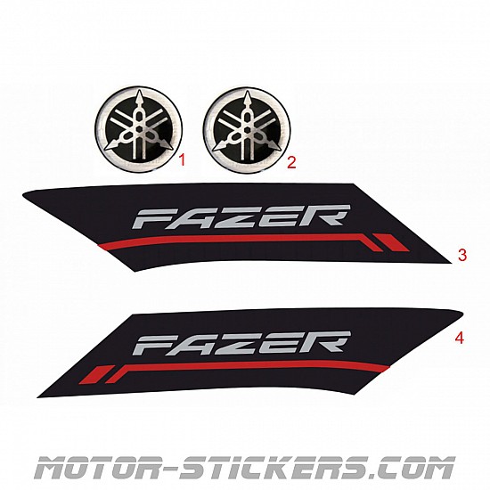 Yamaha FZ1 S Fazer 10-2014 decals