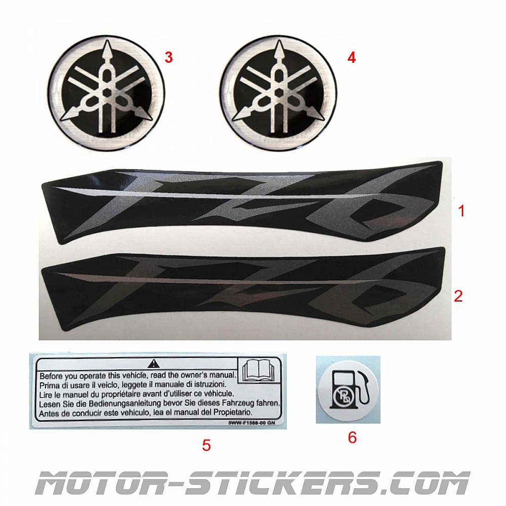 Yamaha FZ6 2007 decals
