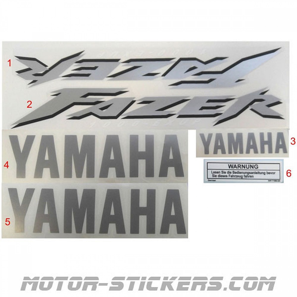 Yamaha FZS 1000 Fazer '01-2002 decals